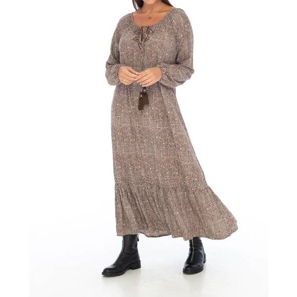 Skemo | Dresses | New Skemo Namibia Winter Bali Long Dress In Chocolate ...